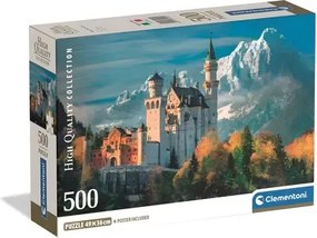 CLEMENTONI Puzzle Zámek Neuschwanstein / 500 dílků / od 14 let