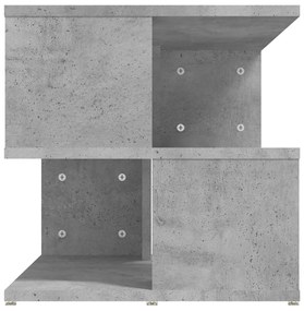 Odkládací stolek betonově šedý 40 x 40 x 40 cm dřevotříska - Default Title