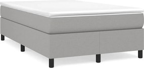 Box spring postel s matrací světle šedá 120 x 200 cm textil 3144407