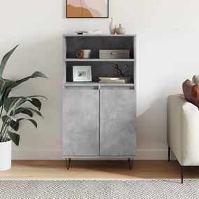 Skříň highboard betonově šedá 60 x 36 x 110 cm kompozitní dřevo