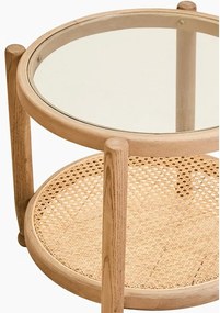 Kulatý odkládací stolek se skleněnou deskou ø 57 cm Cebu – Premier Housewares