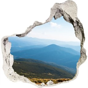 Wallmuralia Díra 3D ve zdi na stěnu Národní park Tatry 75x75 cm