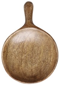 Chic Antique Servírovací dřevěný podnos Round Mango Wood, přírodní barva, dřevo
