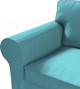 Potah na pohovku IKEA Ektorp 2-místná rozkládací  NOVÝ MODEL 2012 barva modrá látka pletený vzor
