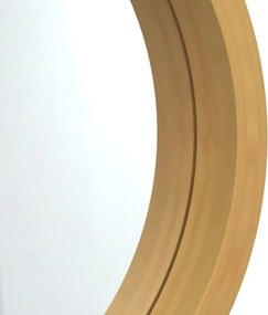 vidaXL Nástěnné zrcadlo s popruhem Ø 35 cm [351533] Barva: zlatá