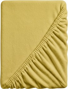 Prostěradlo mikroplyš SOFT 90x200 cm hořčicové