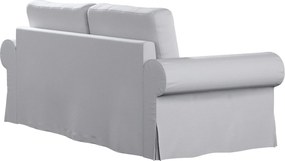 Potah na pohovku IKEA Backabro,  3-místná, rozkládací barva bílá látka pletený vzor