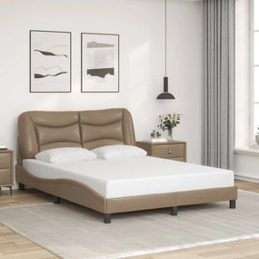 Rám postele bez matrace Hvar cappuccino 140x200 cm umělá kůže 3208006