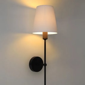Nástěnná lampa MADELA 1xE14/40W/230V bílá/černá