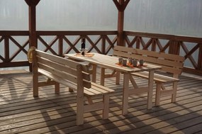 VIKING zahradní lavice dřevěná z masivní borovice 150 / 180 / 200 cm 1500 mm