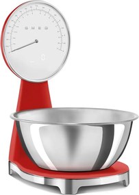 Červená plastová digitální kuchyňská váha – SMEG