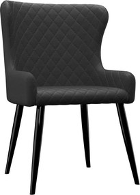 vidaXL Jídelní židle 6 ks textil [278819] Barva: Černá