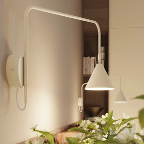 Sollux Lighting Nástěnné svítidlo NOX 1 béžové s vypínačem