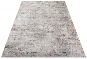 Moderní kusový koberec FEYRUZ S751B SHRINK Abstraktní světle šedý Rozměr: 80x150 cm
