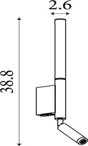 Searchlight 28127BK - LED Bodové svítidlo ARCHITECT LED/7W/230V černá