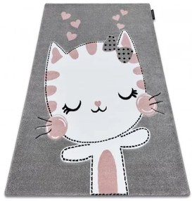 Dywany Łuszczów Dětský kusový koberec Petit Kitty cat grey - 140x190 cm