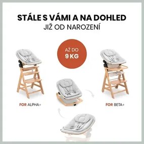 Hauck Křesílko Bouncer Eco 3v1 na židličky Alpha+/Beta+ Light Grey