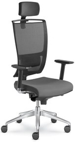 LD seating Lyra Net 201-SYS-F80-N6 - Kancelářšká židle  - koženka bílá