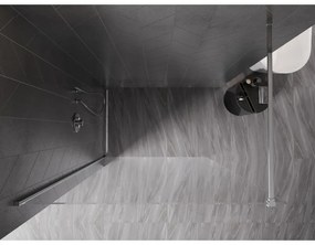 Mexen, Mexen Kioto-X sprchová stěna 60 x 200 cm, 10 mm průhledná, chrom - 800-060-101-01-00-X
