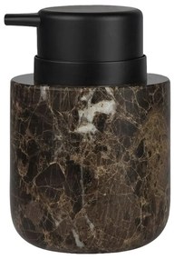 Hnědý mramorový dávkovač mýdla 200 ml Marble – Mette Ditmer Denmark