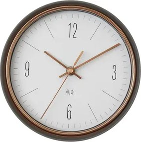 TFA 60.3547.10 šedá / Nástěnné hodiny / DCF rádiový signál / kovový rá