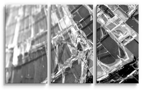 Sablio Obraz - 3-dílný Rozbité sklo - 120x80 cm