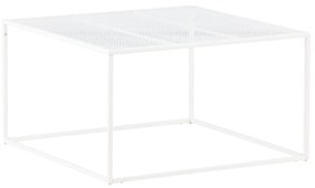 Konferenční stolek Netz, bílý, 80x80
