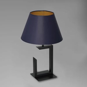 Stolní lampa 1xE27/60W/230V 45 cm modrá/zlatá