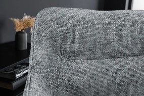 Designová otočná židle Rahiq šedá