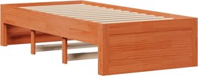 Válenda bez matrace se zásuvkami hnědá 90x200 cm masiv borovice 3308815