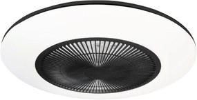 Stropní světlo brilagi - led stmívatelné svítidlo s ventilátorem aura led / 38 w / 230v černá + do