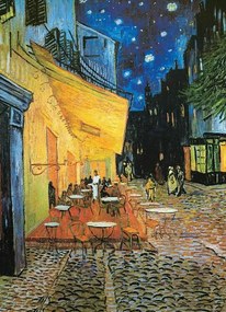 Umělecký tisk Terasa kavárny v noci, 1888 - Café Terrace at Night, Vincent van Gogh, (40 x 50 cm)