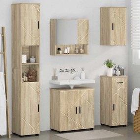 Sada koupelnového nábytku 5 ks Sonoma dub 61 x 35 x 64 cm 3392995
