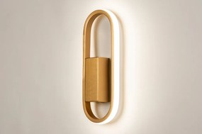 Nástěnné designové LED svítidlo do chodby Aret Gold