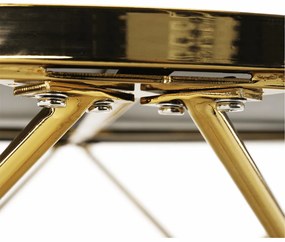Massive home | Konferenční stolek Rumie - gold chrom/černá MH2766760