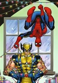 TREFL Puzzle Premium Plus Spiderman a Wolverine / 1000 dílků / 68,3 x
