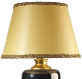 ONLI - Stolní lampa MOZART 1xE27/22W/230V černá/zlatá 67 cm