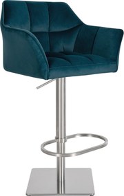 Barová židle Damaso E samet – zelená