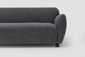 Designová rohová sedačka Jamiya 280 cm tmavě šedá - levá
