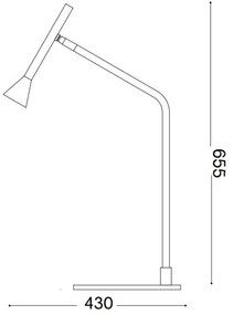 Ideal Lux - LED Stmívatelná stolní lampa DIESIS LED/6,5W/230V CRI 90 černá