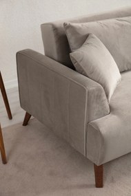 Hanah Home Třímístná pohovka BUHARA světle šedá
