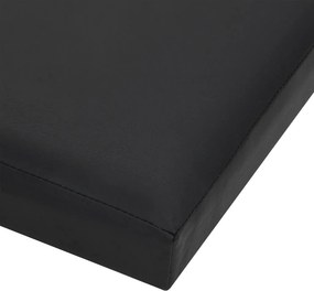 Skládací úložné stoličky 2 ks černé umělá kůže 247083