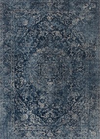 Koberce Breno Kusový koberec BELIZE 72412/500, Modrá, Vícebarevné, 67 x 130 cm