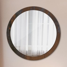 Kulaté dekorativní zrcadlo Kovový rustikální fi 100 cm