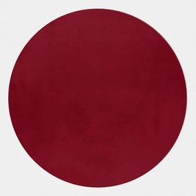 Kusový koberec kruh Pouffy 5100 red Kruh 120 cm průměr