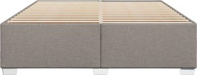 Rám postele bez matrace taupe 180 x 200 cm textil 3284496