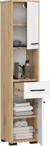 Koupelnová skříňka FIN II 30 cm dub artisan/blíá