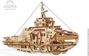 Ugears 3D dřevěné mechanické puzzle Remorkér / od 14 let / 169 dílků /