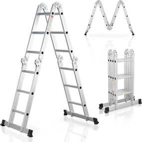 Juskys Hliníkový multifunkční žebřík Velikost: 360 cm