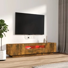 vidaXL TV skříňka s LED osvětlením 180x35x40 cm [3120167] Barva: hnědý dub